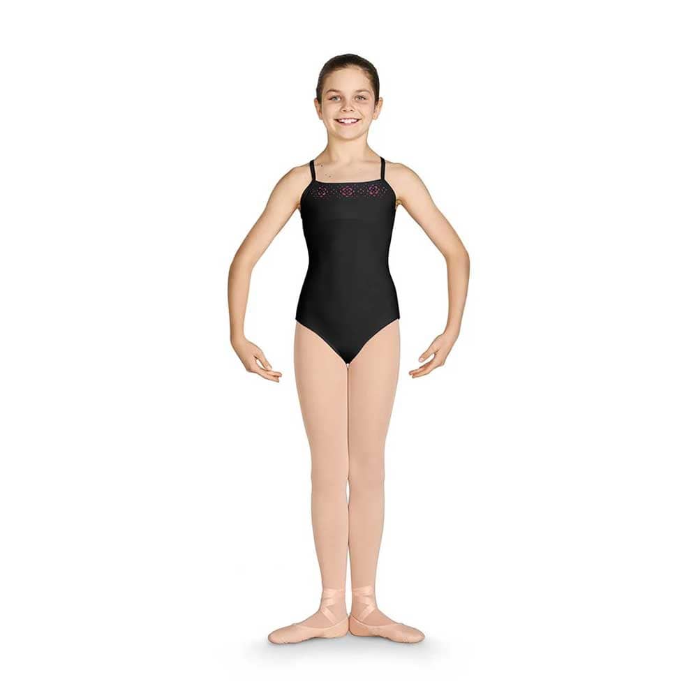 Bloch CL3197 Laser Cut Cross Back Dance Leotard - Child